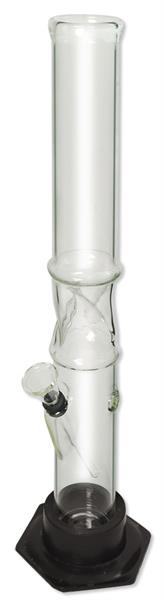 Glasbong Plain 40cm mit Eiskerben | Eisbongs | Bongs | Smokerama
